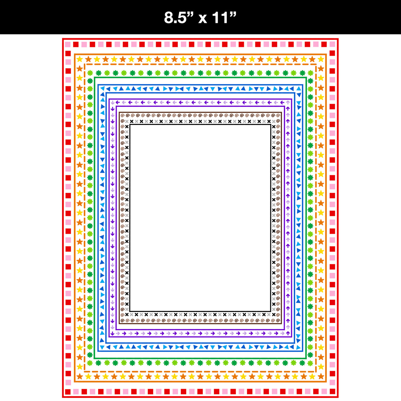 Border Clipart Bundle 17 - Colorful - Page Borders and Frames – kjunstudio