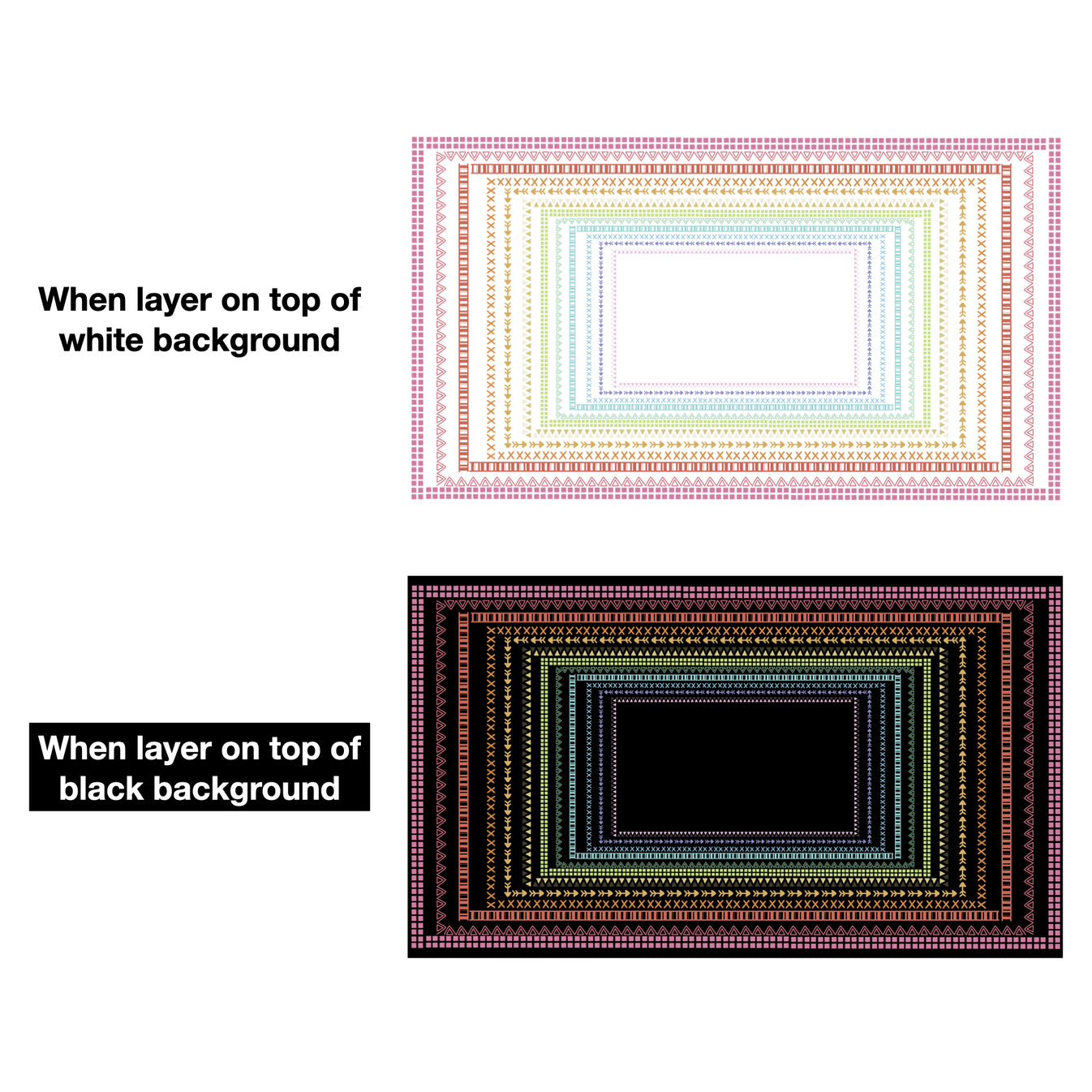 Widescreen Border Clipart Set 17 - Pastel - Google Slides and PowerPoi ...