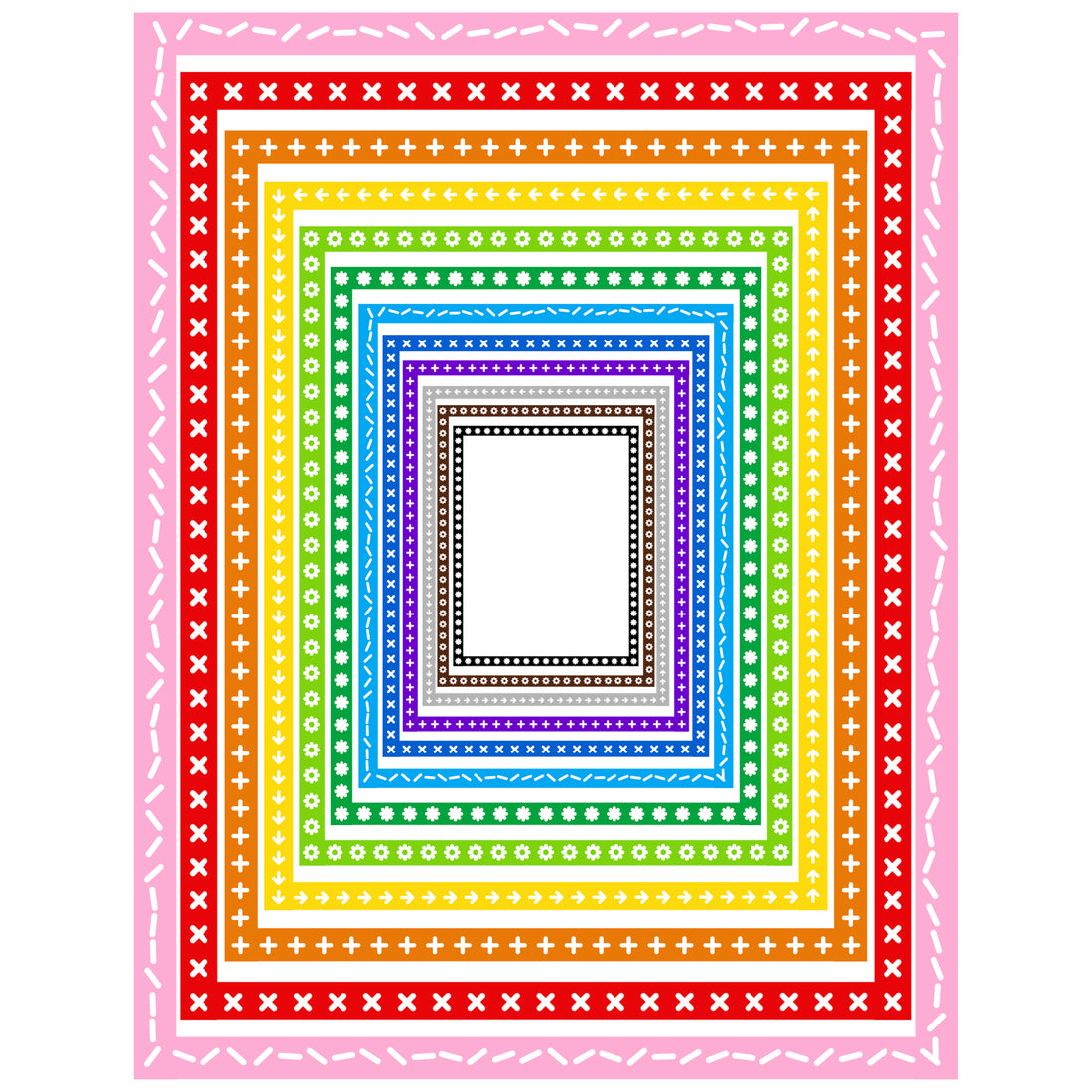 Border Clipart Set 22 - Colorful - Page Borders and Frames – kjunstudio