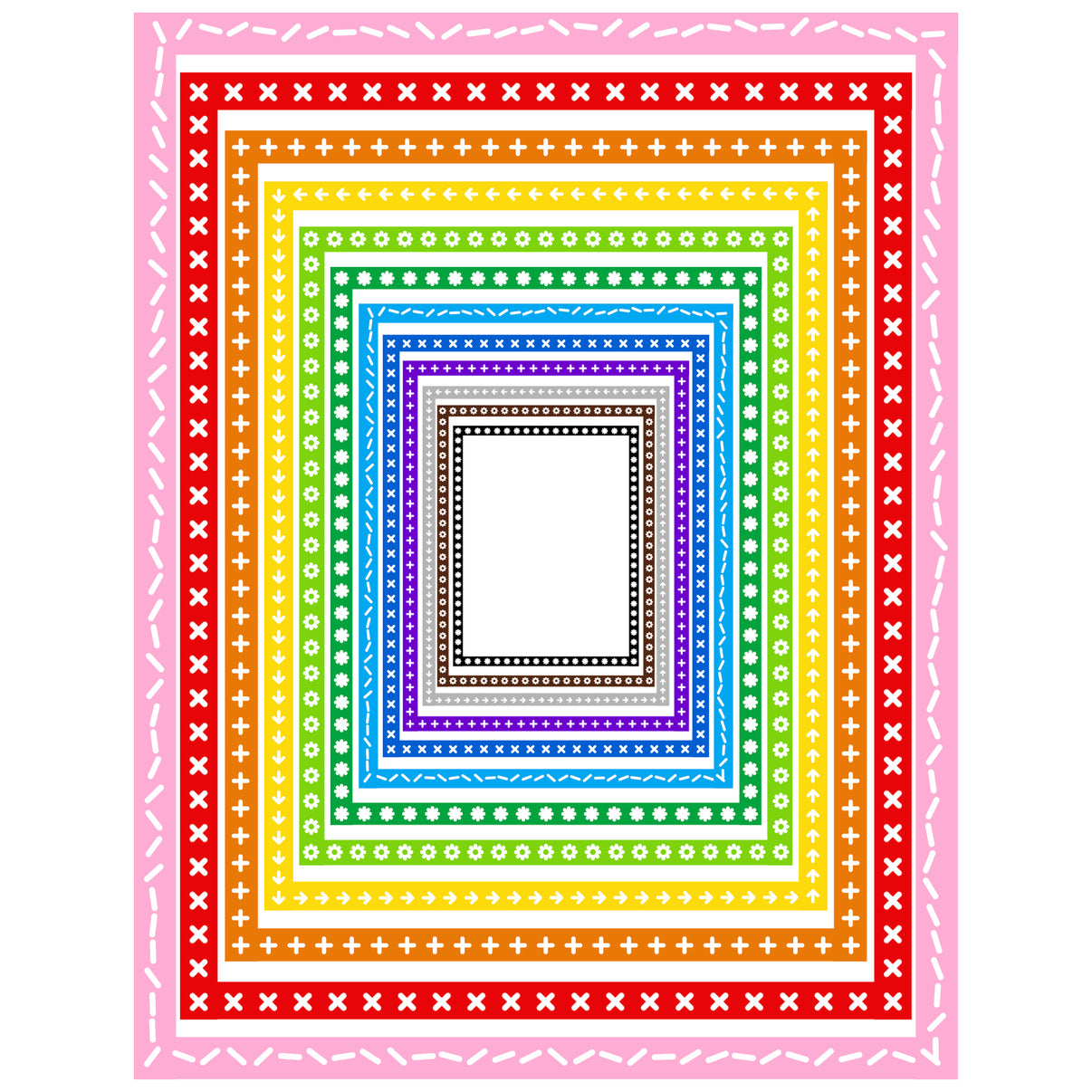 Border Clipart Set 22 - Colorful - Page Borders and Frames – kjunstudio