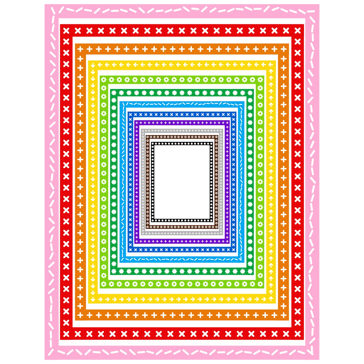 Border Clipart Set 22 - Colorful - Page Borders and Frames – kjunstudio