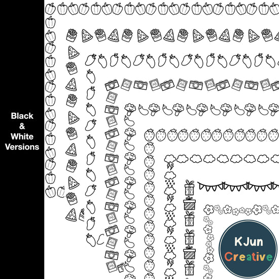 Widescreen Border Clipart Set 12 - Google Slides and PowerPoint ...