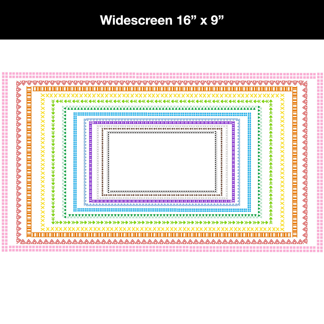 Widescreen Border Clipart Bundle 2 - Colorful - Google Slides and Powe ...