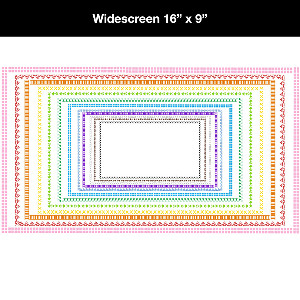 Widescreen Border Clipart Bundle 2 - Colorful - Google Slides and Powe ...