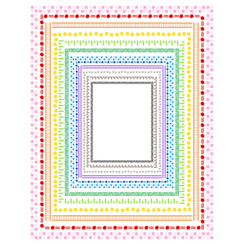 Border Clipart Set 4 - Colorful - Page Borders and Frames – kjunstudio