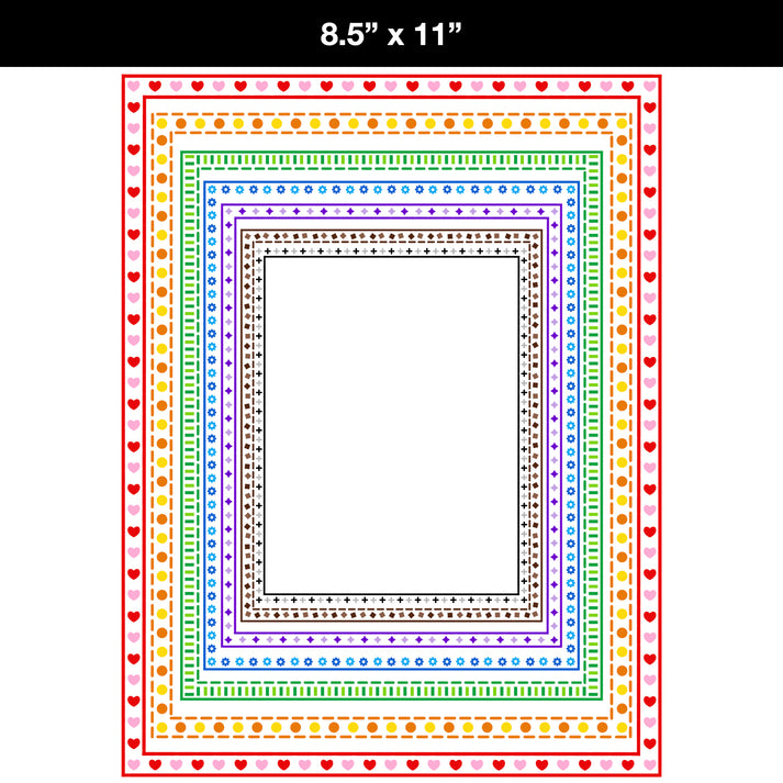Border Clipart Set 62 - Colorful - Page Borders and Frames – kjunstudio