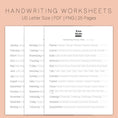 Handwriting Practice Sheets - Inspire Font – kjunstudio