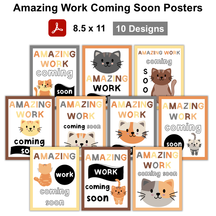 Amazing Work Coming Soon Posters - Little Cat – kjunstudio