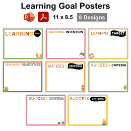 Learning Goal Posters - Hello Summer | Editable – kjunstudio