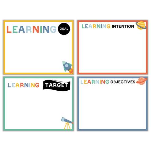 Learning Goal Posters - Space | Editable – kjunstudio