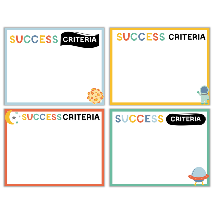 Learning Goal Posters - Space | Editable – kjunstudio