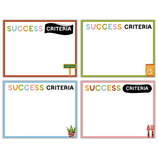 Learning Goal Posters - Spring Garden | Editable – kjunstudio