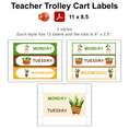 Teacher Trolley Cart Labels - Indoor Plants | Editable – kjunstudio