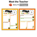Meet the Teacher - Indoor Plants | Editable – kjunstudio