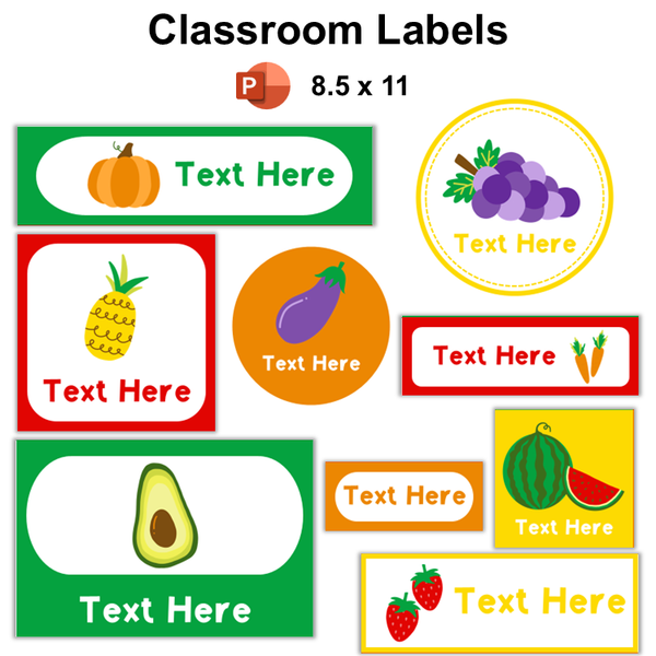 Classroom Labels - Healthy Eating | Editable – kjunstudio