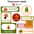 Classroom Labels - Hello Fall | Editable – kjunstudio