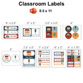 Classroom Labels - Little Town | Editable – kjunstudio