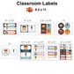 Classroom Labels - Little Town | Editable – kjunstudio