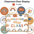 Classroom Door Display - Neutral Rainbow | Editable – kjunstudio
