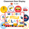 Classroom Door Display - Cute Transportation | Editable – kjunstudio