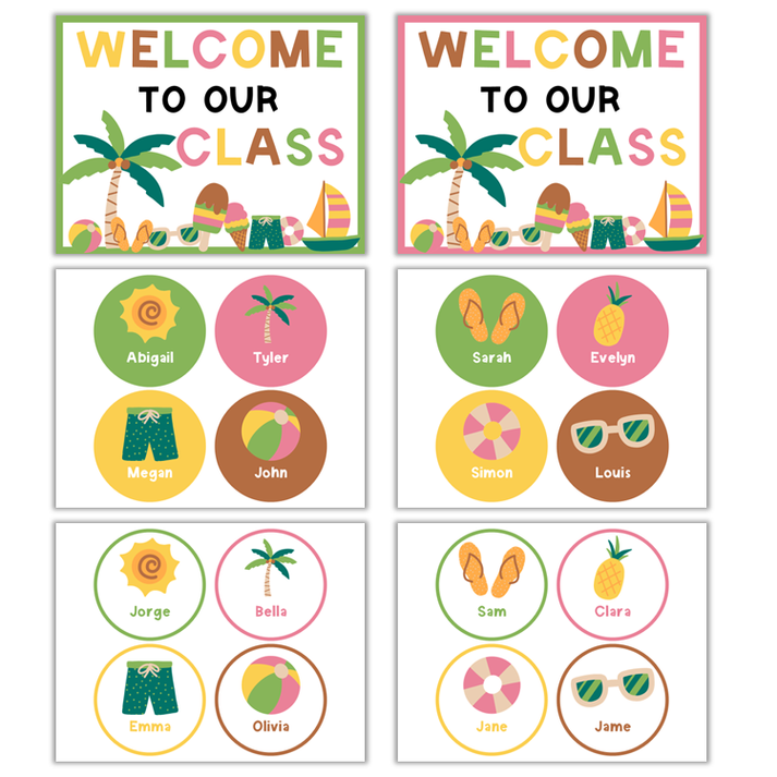 Classroom Door Display - Hello Summer | Editable – kjunstudio