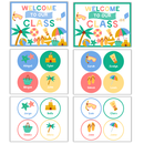 Classroom Door Display - Summer Beach | Editable – kjunstudio