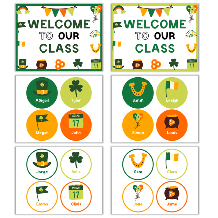 Classroom Door Display - St. Patrick's Day | Editable – kjunstudio