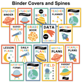 Binder Covers and Spines - Space | Editable – kjunstudio