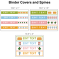 Binder Covers and Spines - Spring Garden | Editable – kjunstudio