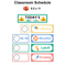 Classroom Schedule - Summer Beach | Editable – kjunstudio