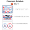 Classroom Schedule - Blue Winter | Editable – kjunstudio