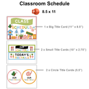 Classroom Schedule - Spring Garden | Editable – kjunstudio