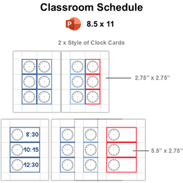 Classroom Schedule - Blue Winter | Editable – kjunstudio