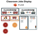 Classroom Jobs Display - Little Town | Editable – kjunstudio