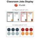 Classroom Jobs Display - Little Town | Editable – kjunstudio