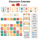 Classroom Calendar - Cute Christmas | Editable – kjunstudio