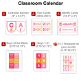 Classroom Calendar - Pink Valentine | Editable – kjunstudio