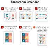 Classroom Calendar - Travel the World | Editable – kjunstudio