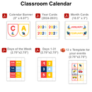 Classroom Calendar - Cute Transportation | Editable – kjunstudio