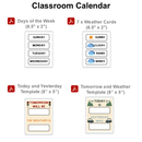 Classroom Calendar - Little Town | Editable – kjunstudio