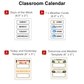 Classroom Calendar - Little Town | Editable – kjunstudio