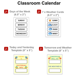 Classroom Calendar - Space | Editable – kjunstudio