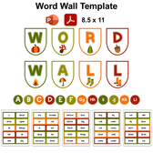 Word Wall Template - Hello Fall | Editable – kjunstudio