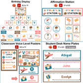 Classroom Decor Bundle - Travel the World | Editable – kjunstudio