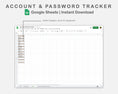 Google Sheets - Account & Password Tracker - Neutral – kjunstudio