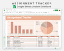 Google Sheets - Assignment Tracker - Neutral – kjunstudio