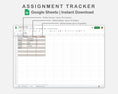 Google Sheets - Assignment Tracker - Neutral – kjunstudio