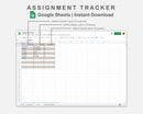 Google Sheets - Assignment Tracker - Neutral – kjunstudio
