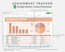 Google Sheets - Assignment Tracker - Neutral – kjunstudio