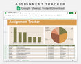 Google Sheets - Assignment Tracker - Boho – kjunstudio